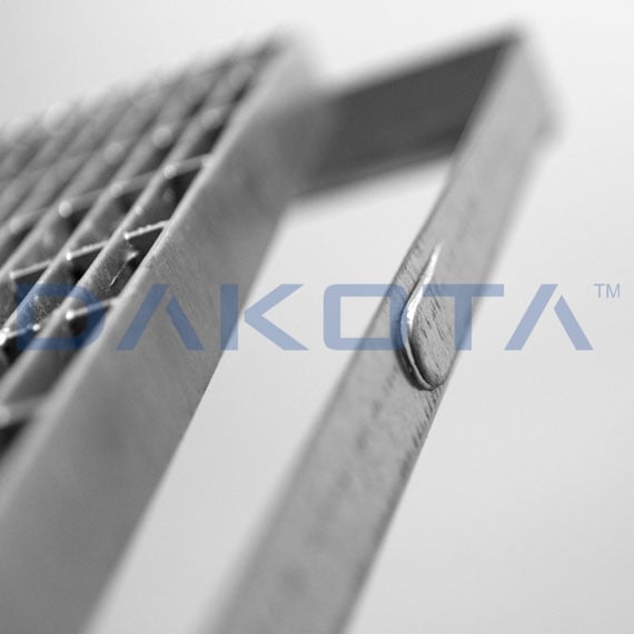 Heel-Proof Square Grate with Steel Frame